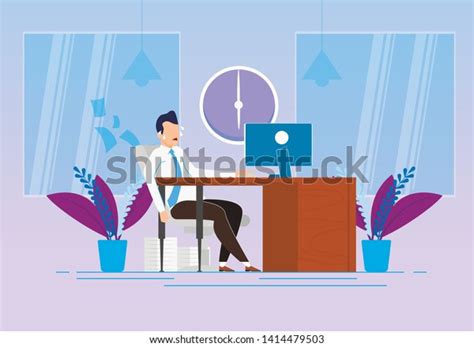 Behavior Modification Work Vector Illustration Emotional Stock Vector