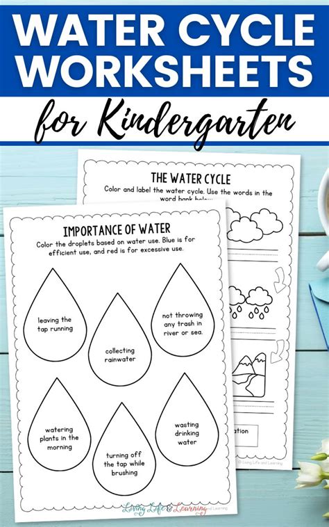 Water Cycle Worksheets For Kindergarten Fun Weather Resource