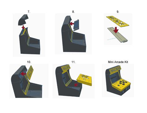 Digital Raspberry Pi Arcade Machine 3d Print Stl Files With Bill Of