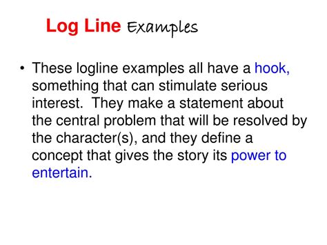 Ppt Log Line Examples Powerpoint Presentation Free Download Id9649001 Ppt Log Line Examples Powerpoint Presentation Free Download Id9649001