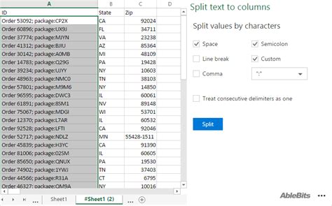 How To Separate Text To Columns In Excel Online