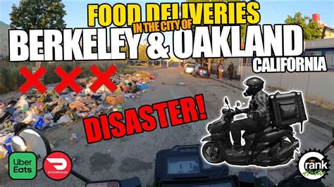disastrously slow food deliveries in berkeley and oakland on scooter
