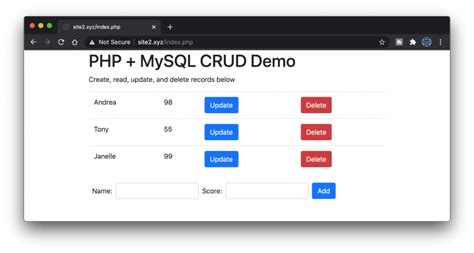 CRUD Operations With PHP And MySQL Full Tutorial For Beginners Tony Teaches Tech