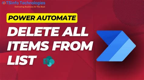 How To Delete All Sharepoint List Items Using Power Automate Delete