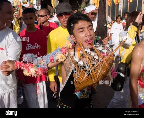 Trance Devotee With A Ship In His Tongue At The Bizarre Vegetarian