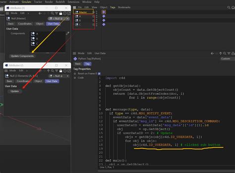 How To Call Other Objects Button Attribute By A Tag And Simulate Clicking