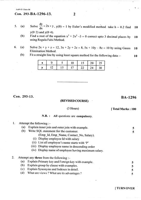 University Of Mumbai Sybsc It Sem Iii Computational