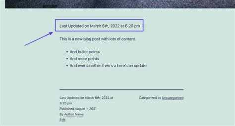 How To Show Last Updated Date On Wordpress Posts And Pages
