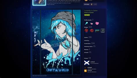 Artstation Animated Steam Artwork Profile