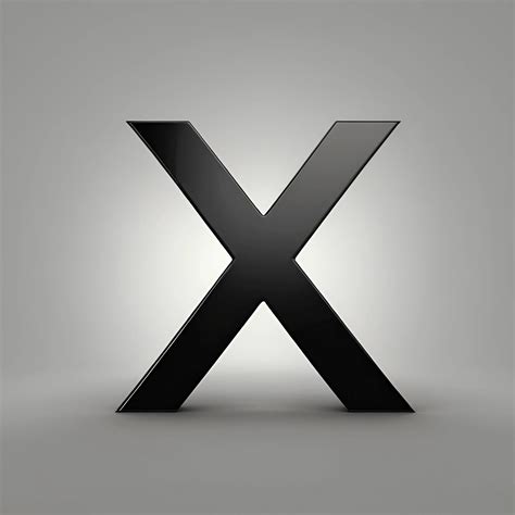 3d Black Letter X Free Download Ai Scribbles
