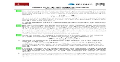 Physics Of Nuclei And Particles Exercisesphysics Of Nuclei And
