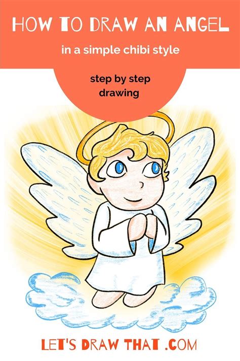 How To Draw An Angel In A Simple Chibi Style Step By Step Drawing