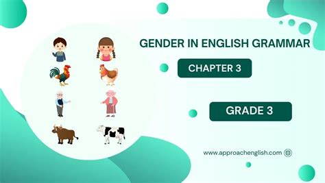 Gender In English Class 3 Worksheet With Answers Chapter 3