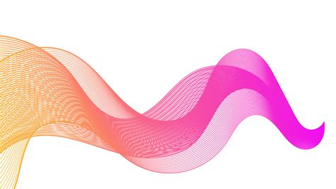 Abstract Backdrop With Colorful Wave Gradient Lines On White Background Modern Technology