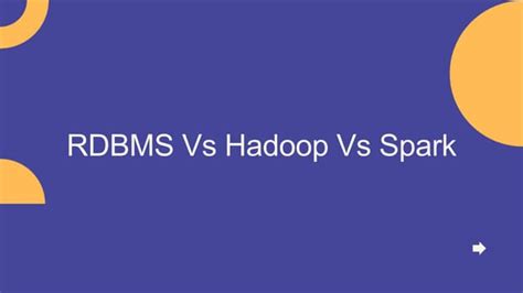Comparison Rdbms Vs Hadoop Vs Apache Pptx Databases Computer