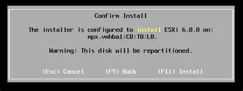 Instalación Interactiva Del Servidor Esxi Desde Una Unidad Usb
