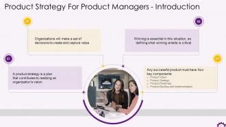 Introduction To Product Strategy For Product Managers Training Ppt PPT Template