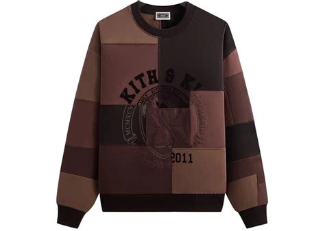 Kith Patchwork Fleece Nelson Crewneck Studio Mens Fw25 Us