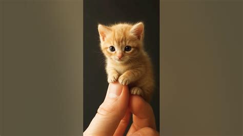 Worlds Tiniest Cat 😻 Too Cute To Be Realtinycat Youtubeshorts Youtube