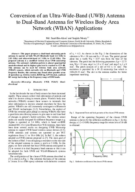 Pdf Conversion Of An Ultra Wide Band Uwb Antenna To Dual Band