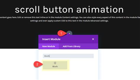 Animated Scroll Buttons For Your Divi Sites Hero Section And How To Create Them Elegant