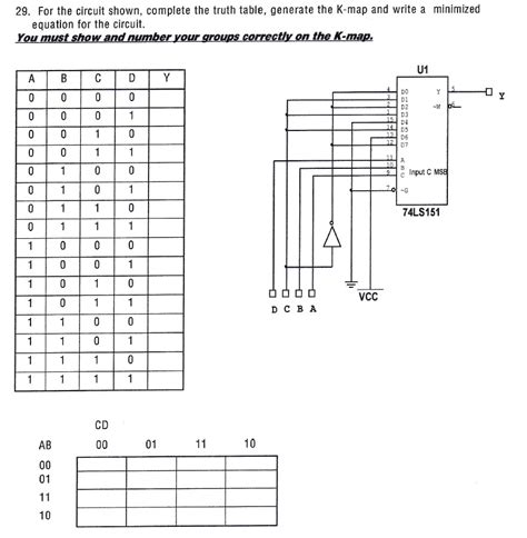 Solved Complete The Truth Table Generate K Map And Write A Chegg Com