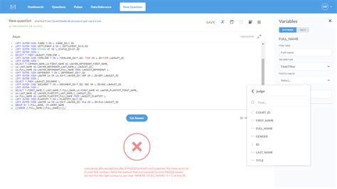 Filters And Variables Do Not Work Get Help Metabase Discussion