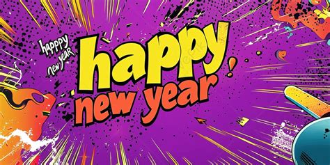 새해 복 많이 받으세요 편집 가능한 만화 텍스트 효과 보라색 배경 Png 일러스트 무료 다운로드 Lovepik