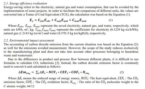 Energy Efficiency Evaluation And Environmental Impact Assessment
