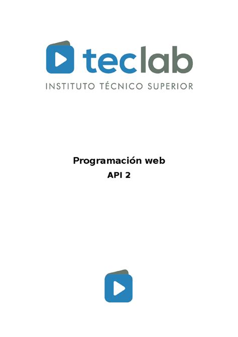 Api2 Apuntes De Clases De La Api2 De Programacion Web Programación