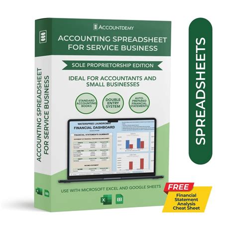 Accountdemy Shop Accounting Spreadsheets