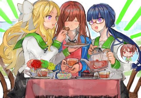 Anzu Enjouji Reika Segawa Kaede And Itou Sakura Ensemble Stars And
