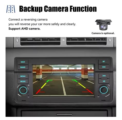 New Bmw E46 Carplay Android Auto Head Unit Radio Stereo Bluetooth Gps Bt Dab Cam