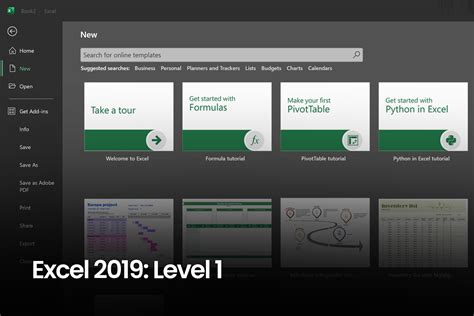 Excel 2019 Level 1 Itel