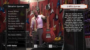 Left 4 Dead 2 Guitar And Bass For Ghwtde At Guitar Hero World Tour