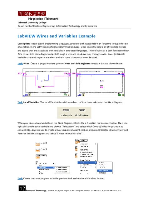 Pdf Labview Wires And Variables Example Omar Hernandez Bermudez