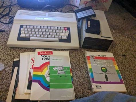 Tandy Trs 80 Color Computer 2 And Disk Drive Fd 501 Tested And Works Lil Dusty Online Auctions