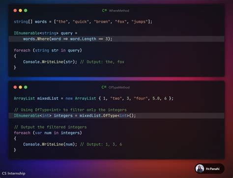 Filtering C Query Expression Syntax Hamid Reza Panahi Posted On The