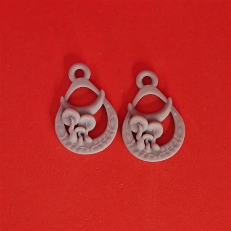 Stl File Musroom Ornament With Loop 🌙 ・3d Printing Template To Download