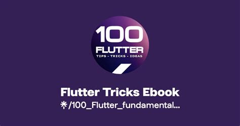 Flutter Tricks Ebook Linktree