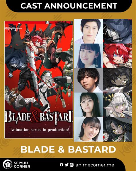 Seiyuu Blade And Bastard Anime Main Voice Cast Makoto Furukawa As