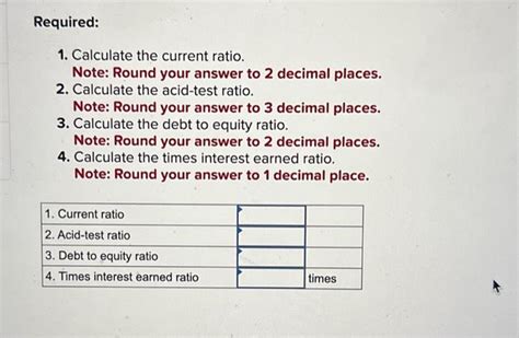 solved exercise 3 16 static calculating ratios [lo3 8] the