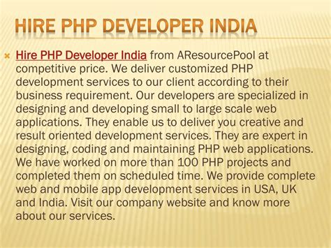 PPT Hire PHP Developer India At Competitive Price PowerPoint Presentation ID