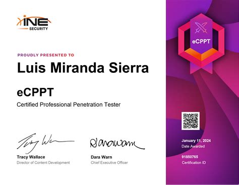Ecppt Elearnsecurity Esp Luis Miranda Sierra