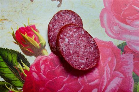 Cold Cuts With Sausage And Bread Stock Image Image Of Knife Table 117945337