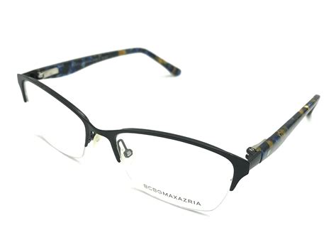 Bcbg Maxazria Camilla Womens Black Half Rimless Eyeglasses Frames 53