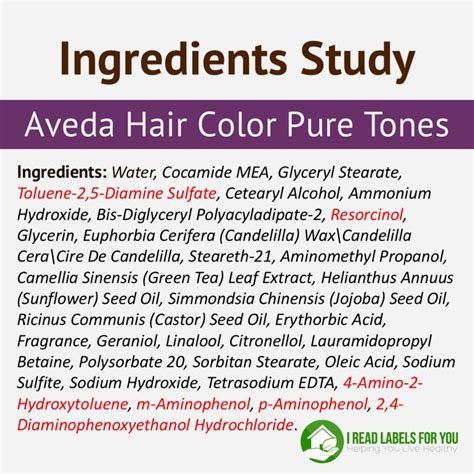 What Is In Aveda Hair Color Ingredients Aveda Hair Color Aveda Hair Aveda
