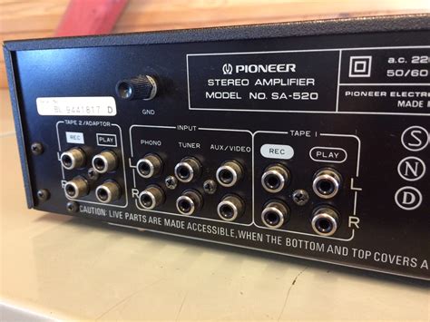 Pioneer SA-520 - fin vintage forstærker - HiFi-Scandinavia.dk - Stort ...