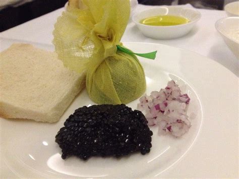 First Class Airline Caviar Service The Comparison