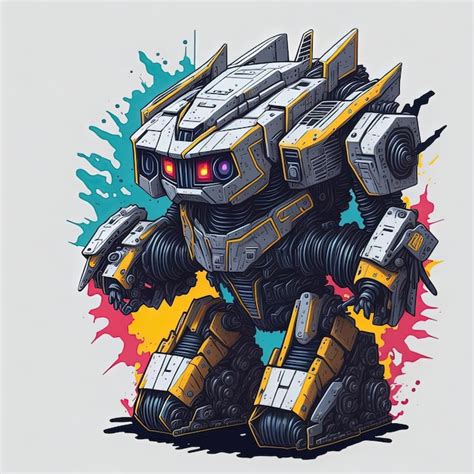 Premium Vector Robot Design Transformer Machine Metal Colorful